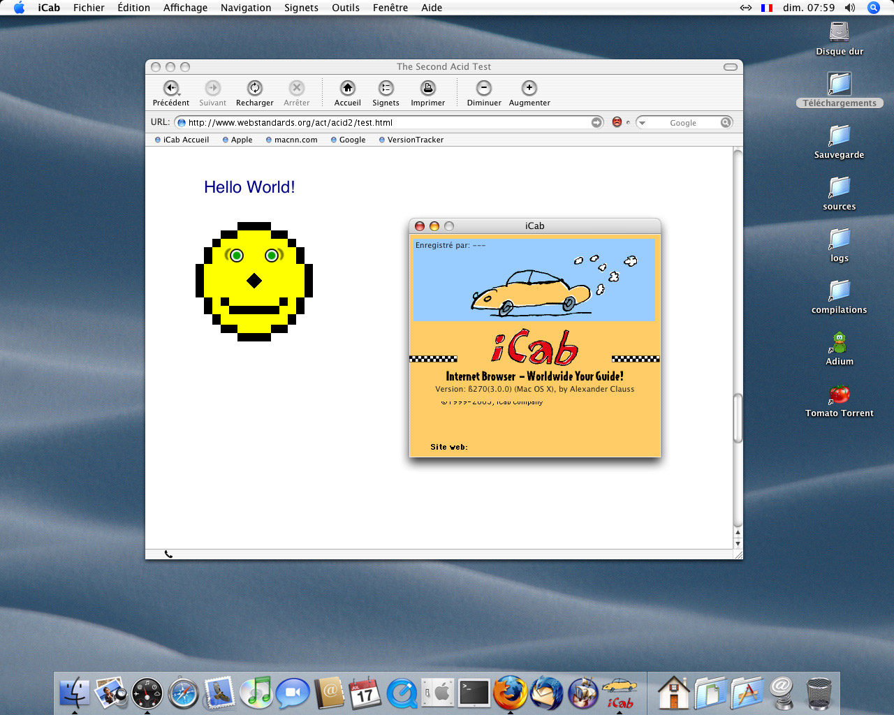 Konqueror slaagt voor Acid2-test na injectie van Safari-code - IT Pro ...