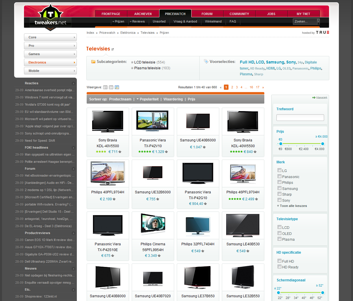 Tweakers.net introduceert Pricewatch 3.0 - Beeld en geluid - .Plans ...