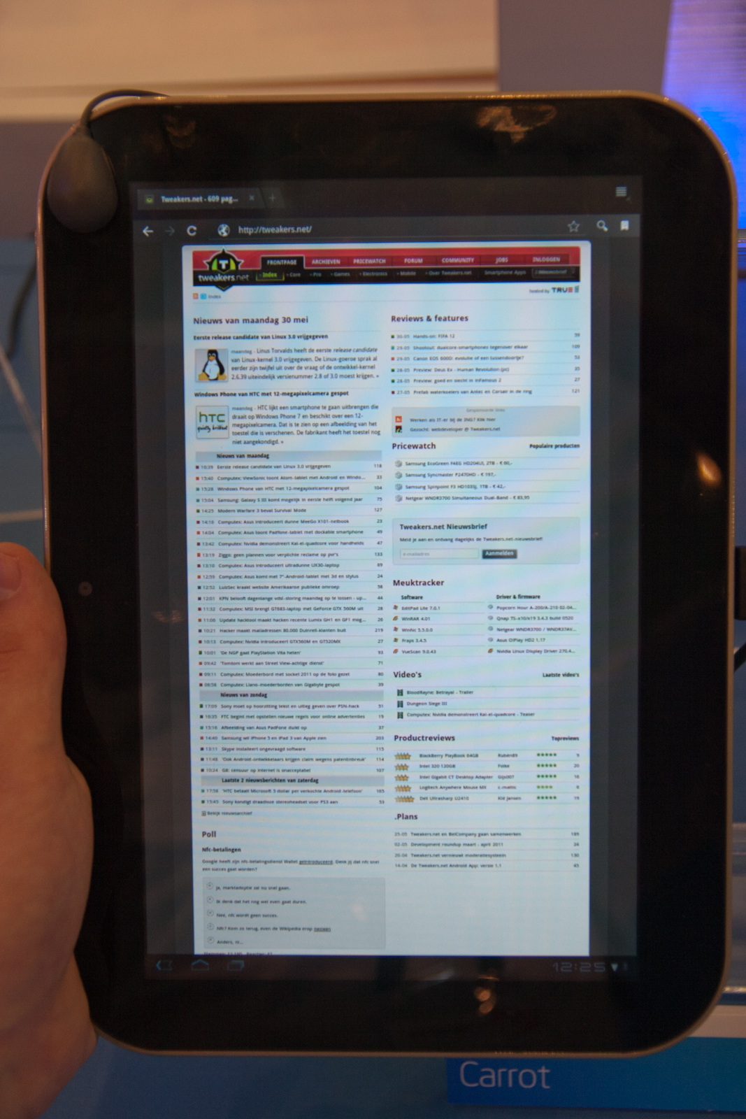 Computex: Intel toont Android Honeycomb op Oak Trail-platform - Tweakers