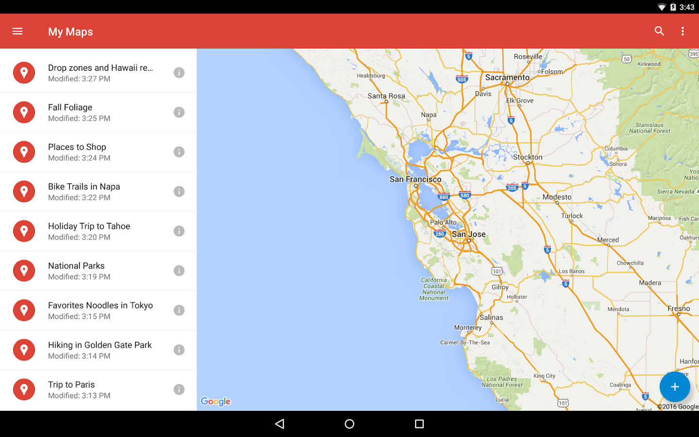 Google Brengt Vernieuwde Versie Van My Maps Voor Android Uit Tablets 
