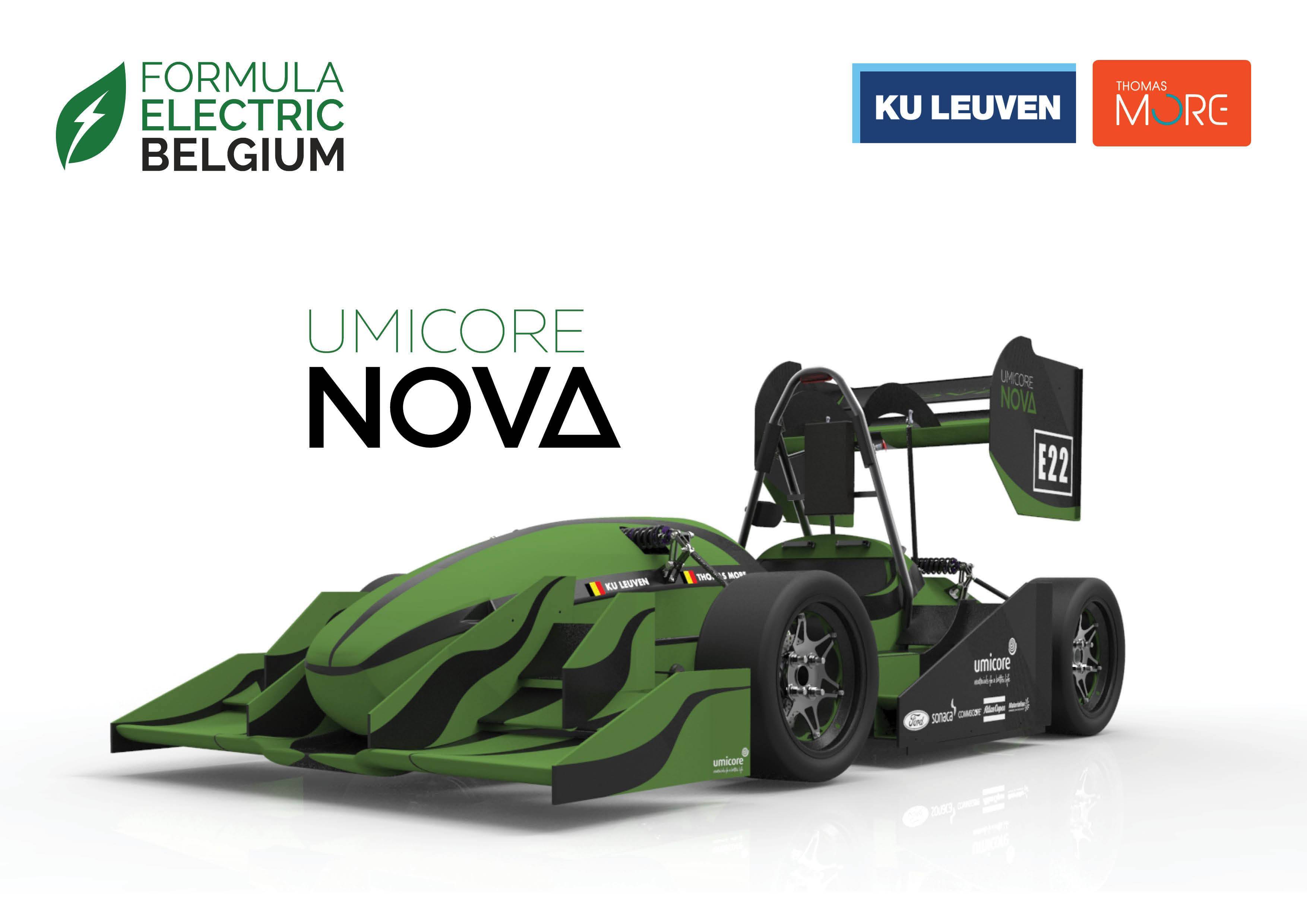 Belgische studenten onthullen ontwerp elektrische Formula Student ...