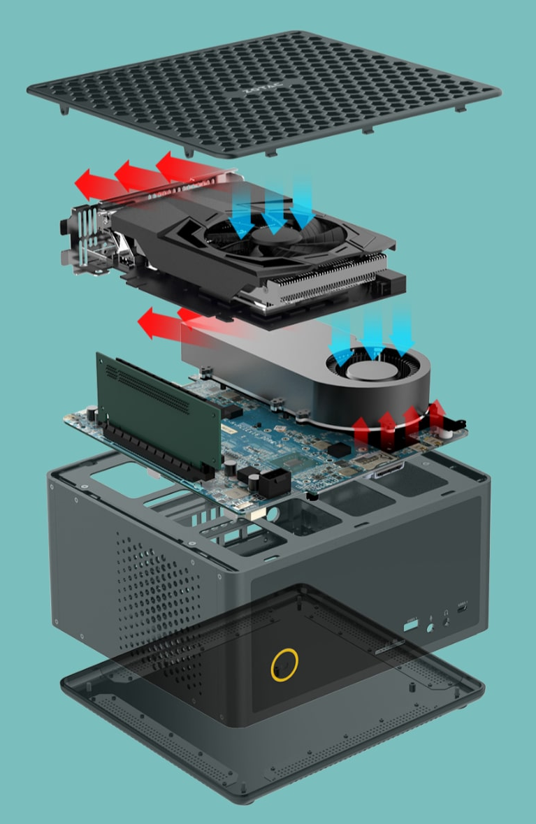 Zotac maakt mini-pc met AMD Ryzen 5-cpu en GTX 1070-videokaart - Tweakers