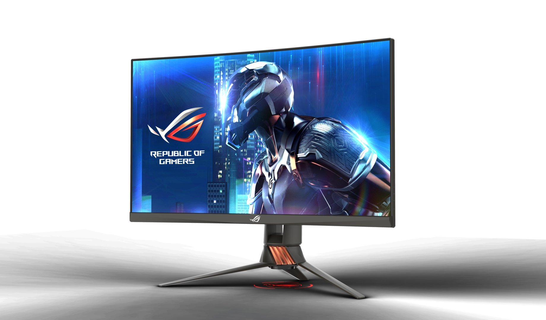Asus maakt gebogen 27"-gamemonitor ROG Swift PG27VQ beschikbaar - Tweakers