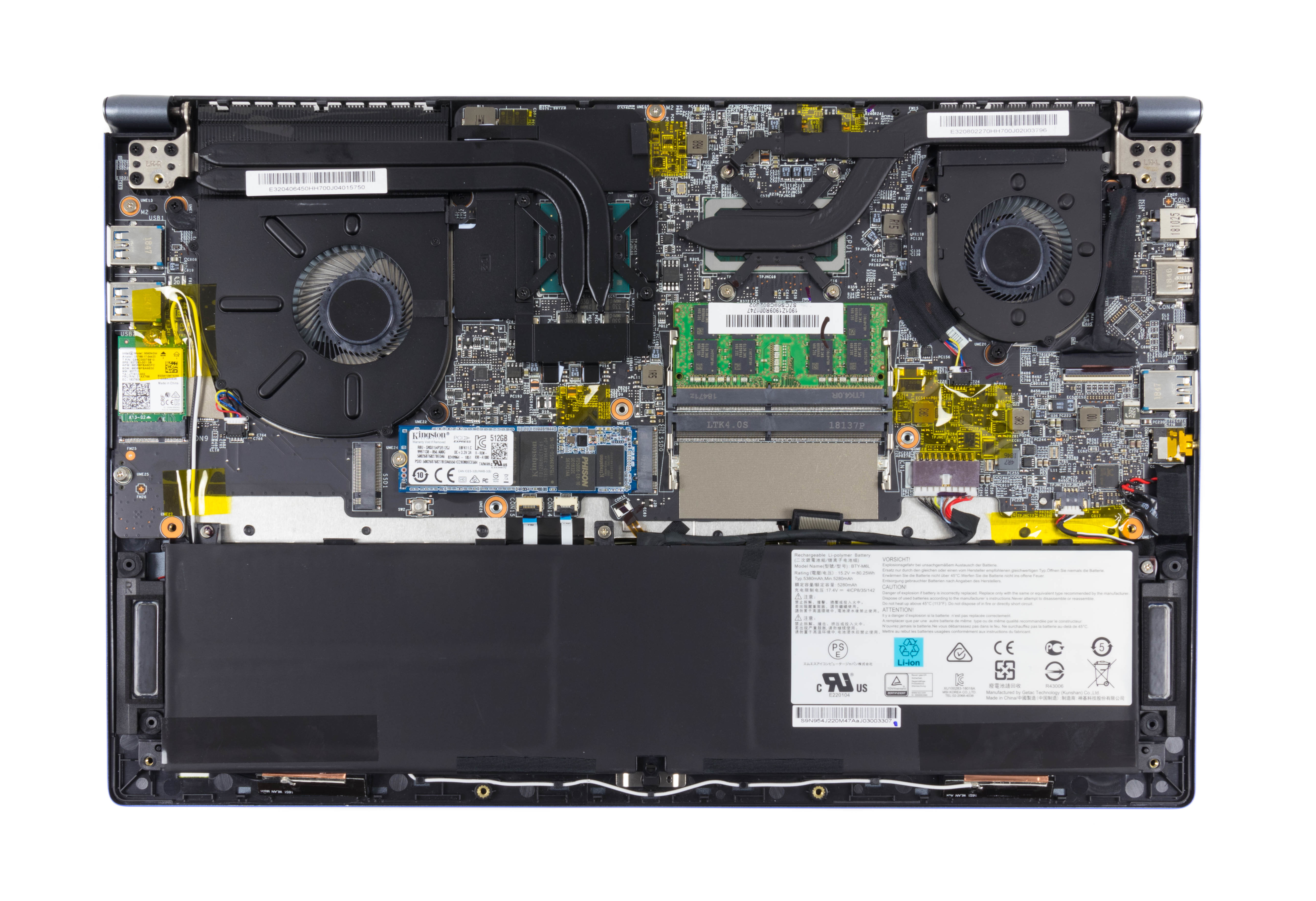 MSI Prestige PS63 Modern Review - Tweakers