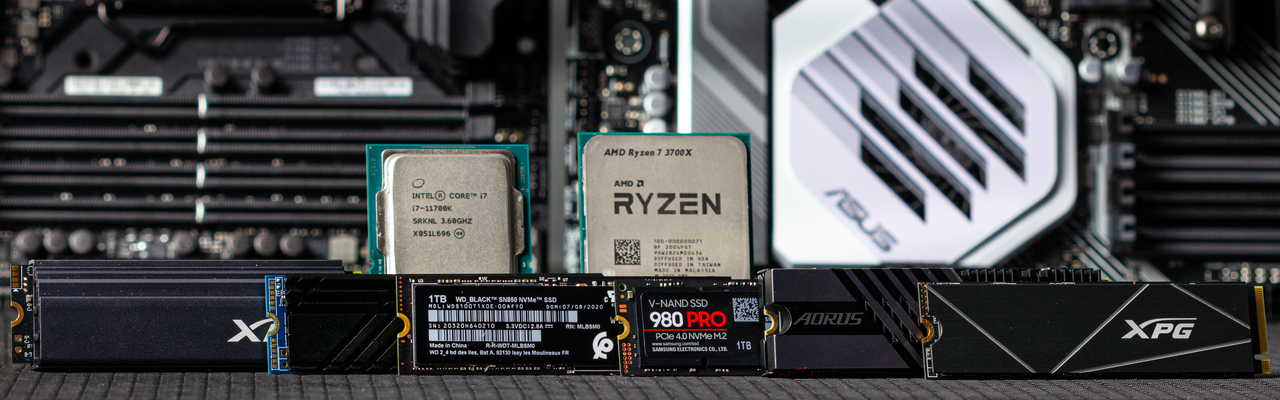 AMD's versus Intels PCIe Gen4-interface - Traces en PCMark 10 ...