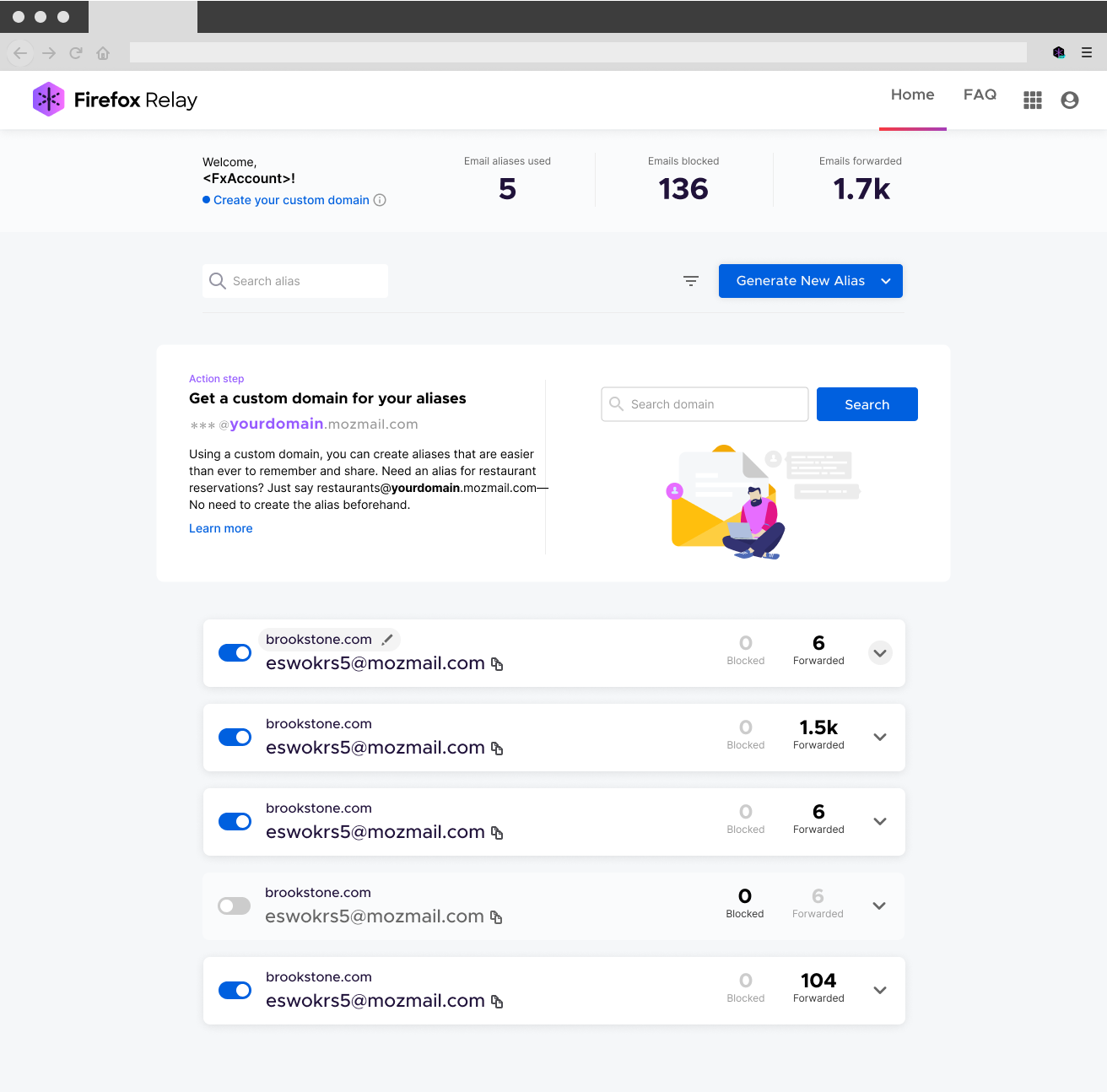 Mozilla maakt Firefox Relay in browser algemeen beschikbaar - Tweakers