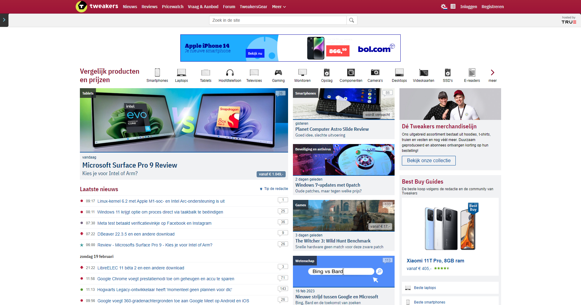 Welkom op de nieuwe frontpage - Een nieuwe smoel voor Tweakers - IT Pro ...