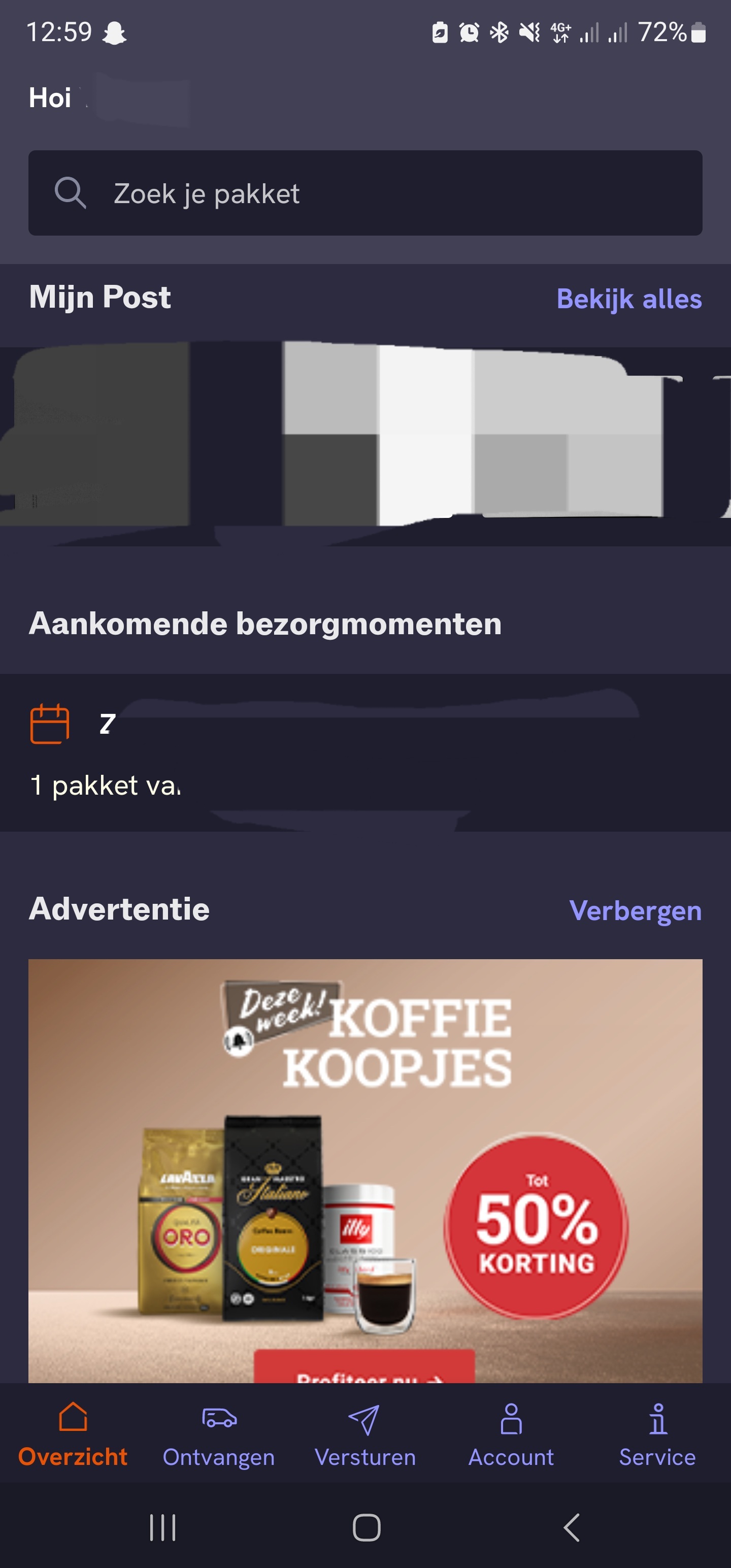PostNL test advertenties in app onder kleine groep gebruikers - Tweakers