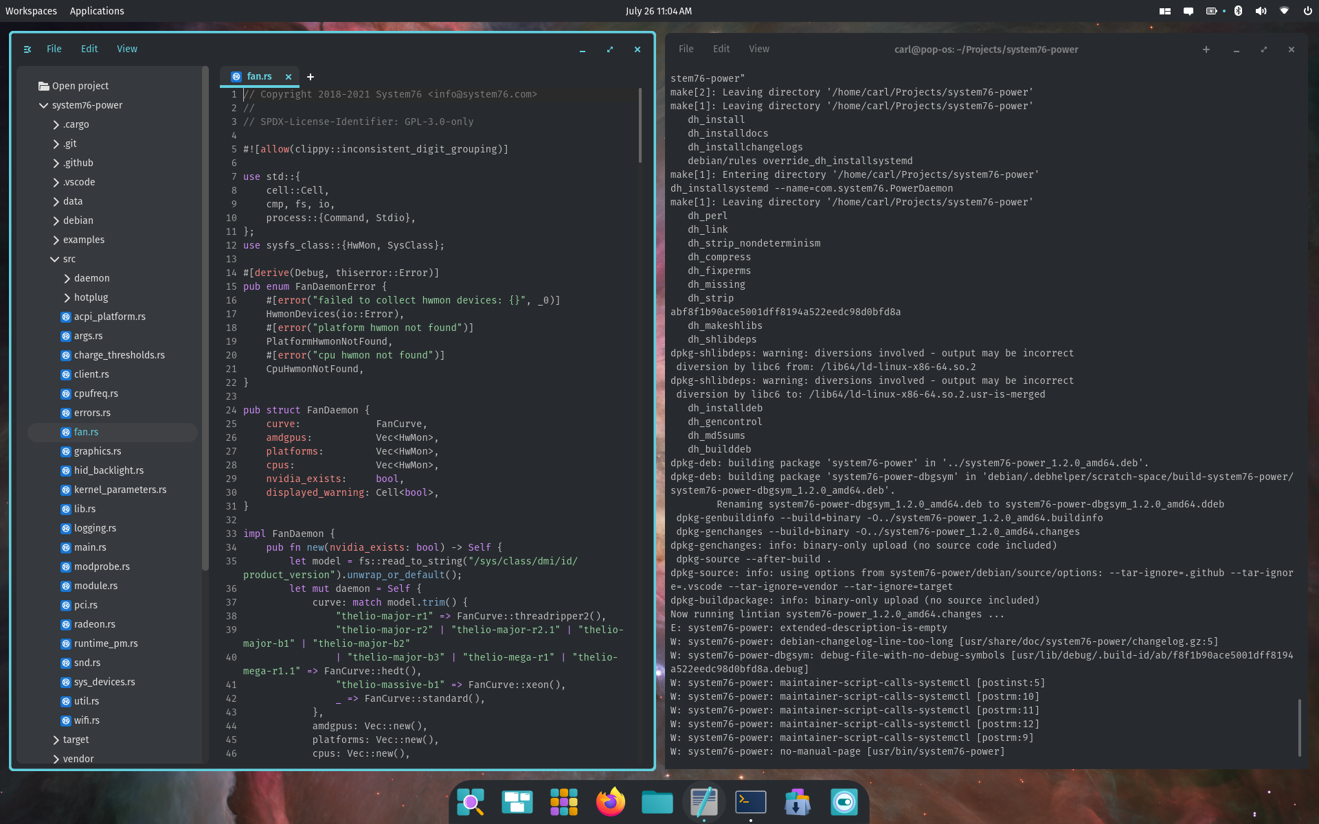 Linux-DE Cosmic Preview - Tweakers