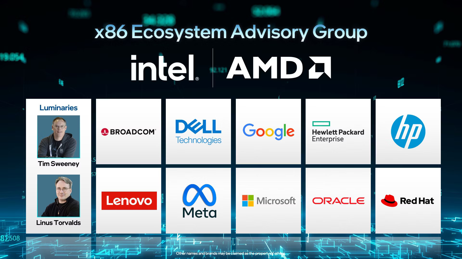 Intel en AMD gaan samenwerken met techbedrijven om x86 te harmoniseren - Tweakers