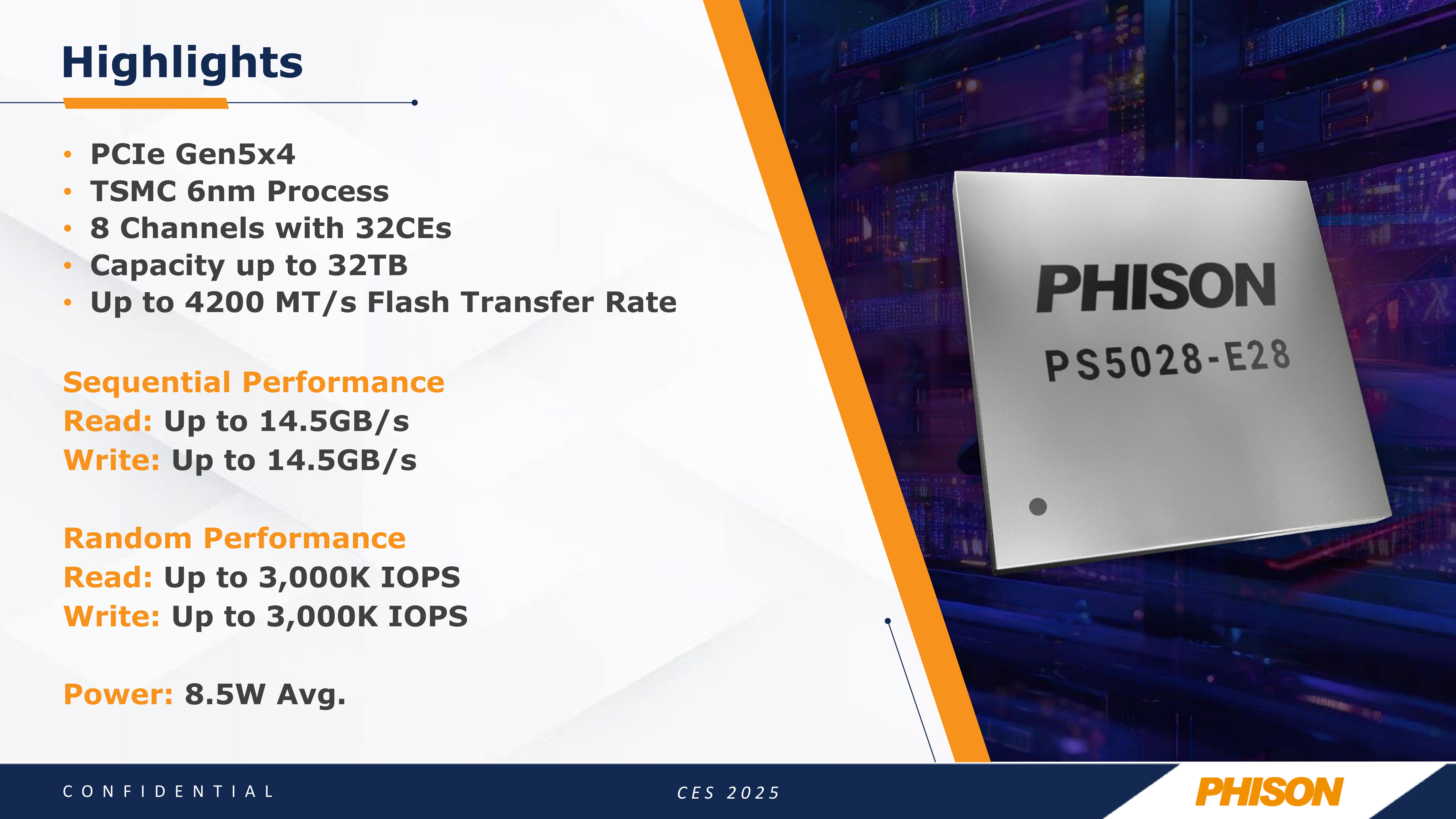 Phison toont E28-controller voor PCIe 5.0-ssd's, claimt snelheden tot ...