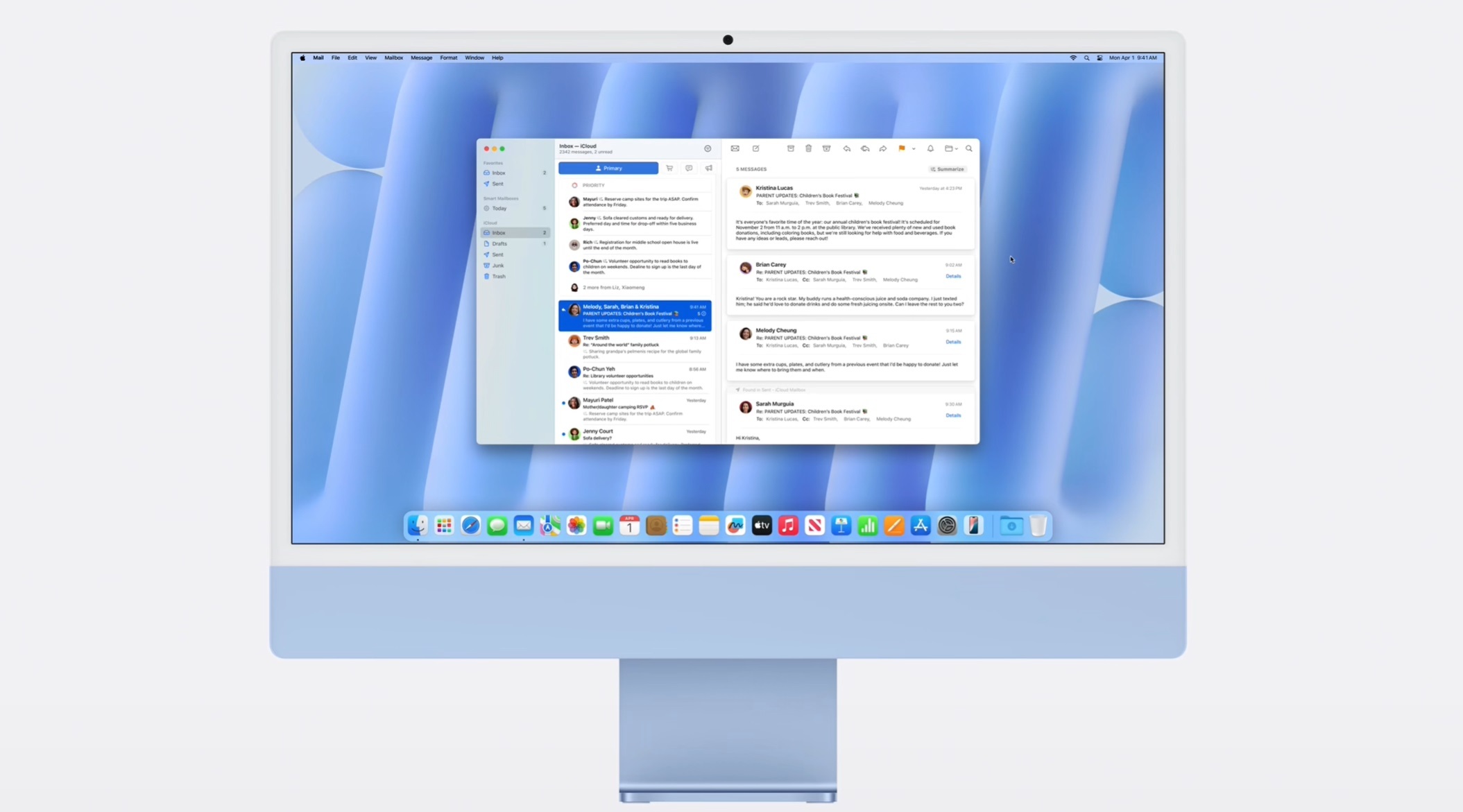 'Apple brengt vernieuwde Mail-app met AI-functies in april voor macOS ...