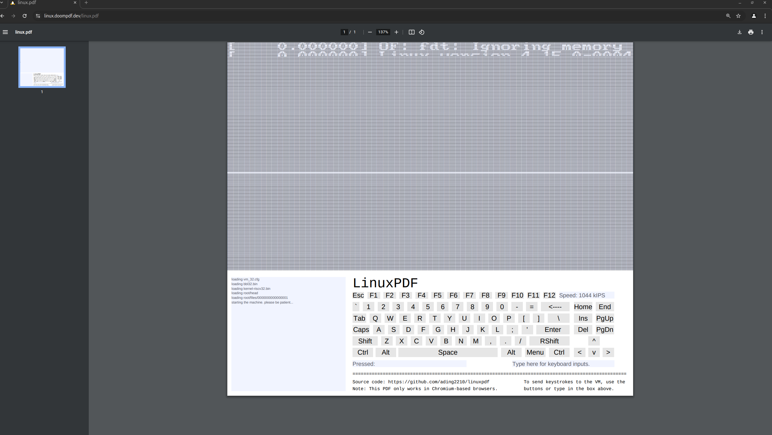 Hacker laat Linux draaien in een pdf - Computer - .Geeks - Tweakers