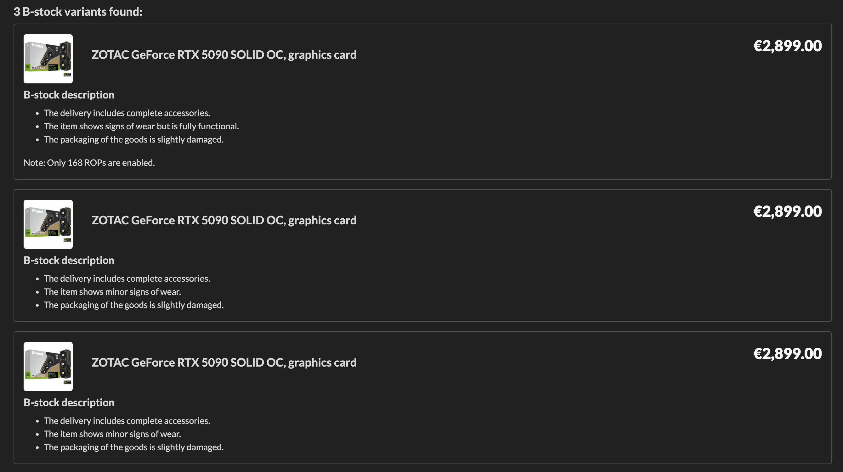 Alternate: RTX 5090 met minder rops had niet aangeboden mogen worden ...