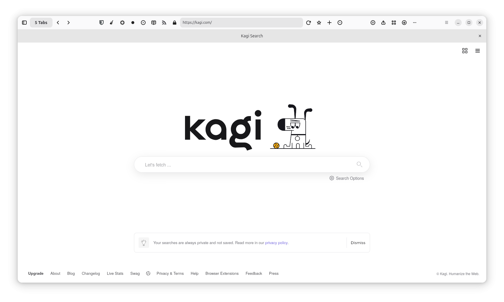 Kagi lijkt Orion-browserport voor Linux op basis van GTK4 te maken ...