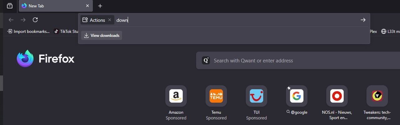Adresbalk Firefox laat gebruikers ook acties doorzoeken - Computer - Nieuws - Tweakers