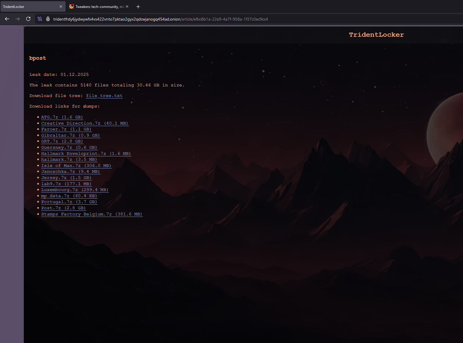 Data van Belgische bpost verschijnt op ransomwaresite - update - Tweakers