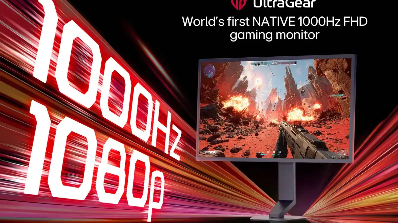 LG claimt als eerste 1000Hz op 1080p-resolutie in nieuwe monitor - Tweakers