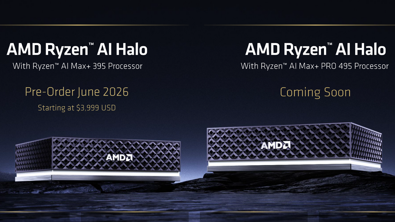 AMD vraagt 3999 dollar voor zijn Ryzen AI Halo-mini-pc met 128GB ram ...