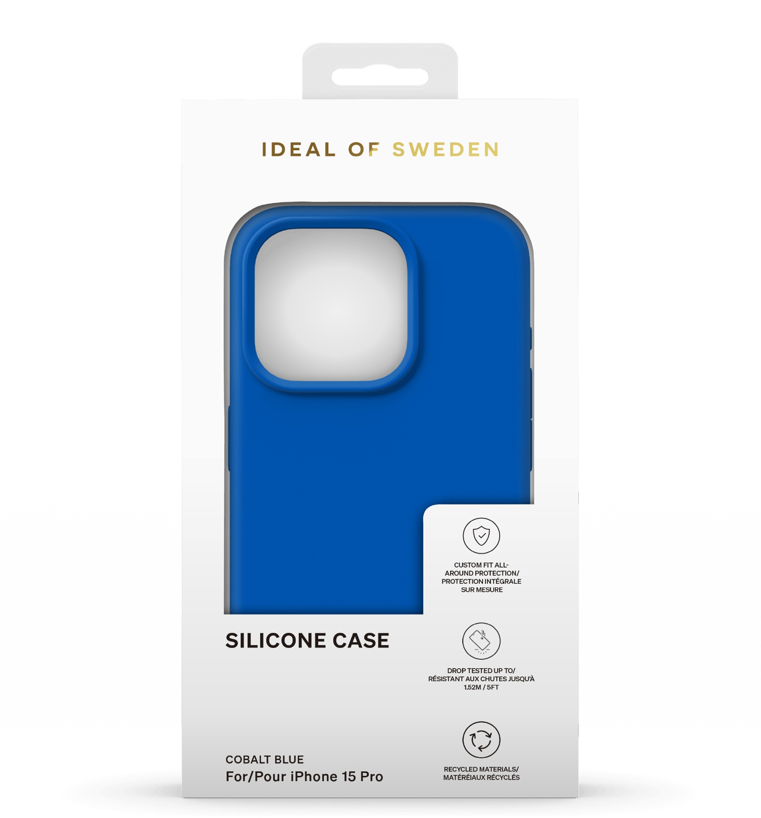 iDeal of Sweden Silicone Cobalt Blue (iPhone 15 Pro) Blauw - Kenmerken - Tweakers