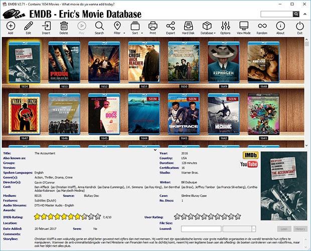 Specificaties van EMDB - Tweakers