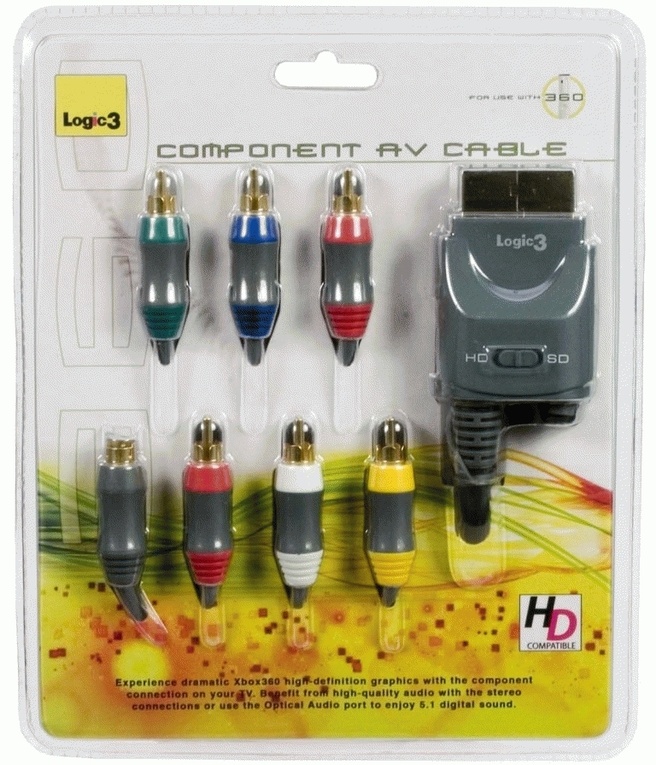 Logic3 Component AV Cable for XB360 - Kenmerken - Tweakers