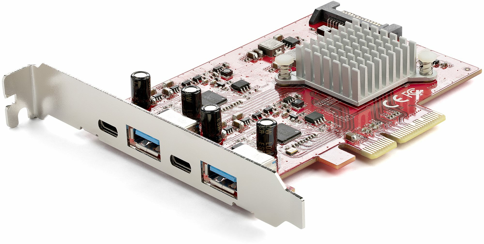 Startech.com 4-Port USB PCIe Kaart - 10Gbps USB PCI Express Uitbreidingskaart met 2 Controllers ...