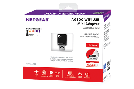 Specificaties van Netgear A6100 (AC600) - Tweakers