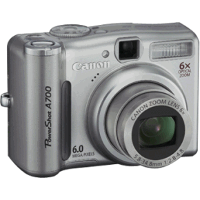 Specificaties van Canon PowerShot A700 Zilver - Tweakers