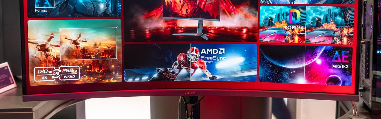 Acer toont '5k2k'-ultrawide, miniled- en oledmonitors op IFA - Tweakers