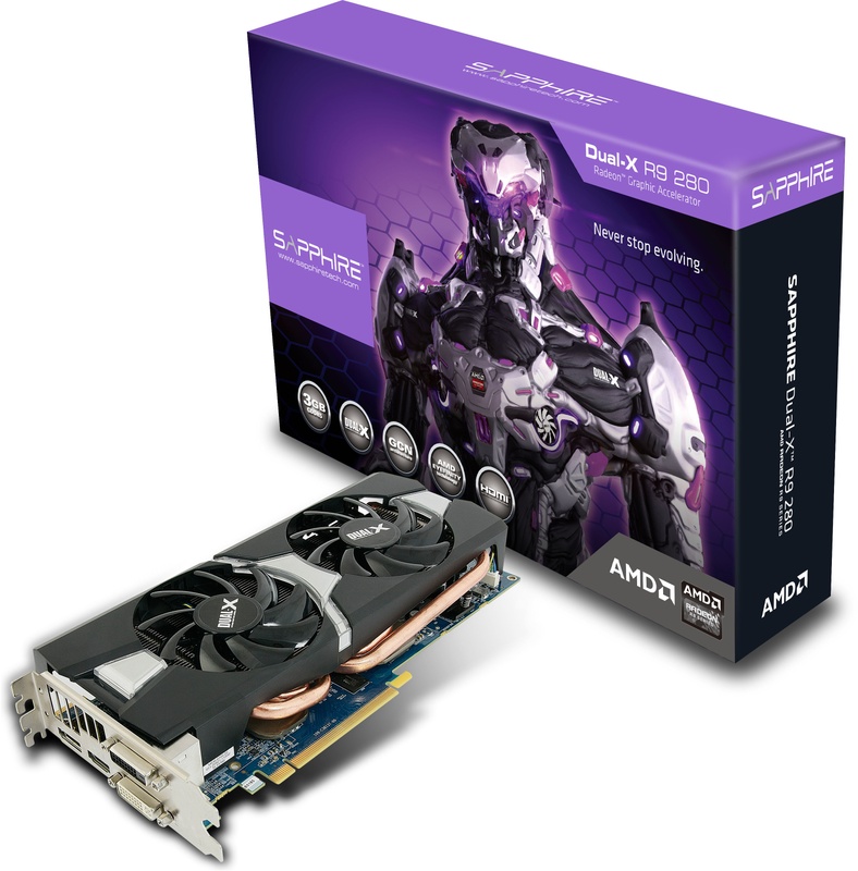 Specificaties van Sapphire R9 280 3GB GDDR5 OC DUAL-X with Boost - Tweakers
