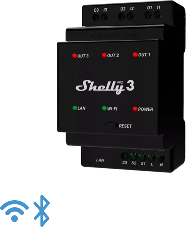 Specificaties van Shelly PRO 3 - Tweakers