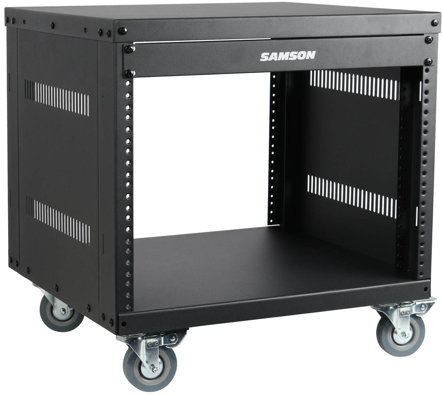 Specificaties van Samson SRK-8 universeel rack met wielen 8U - Tweakers