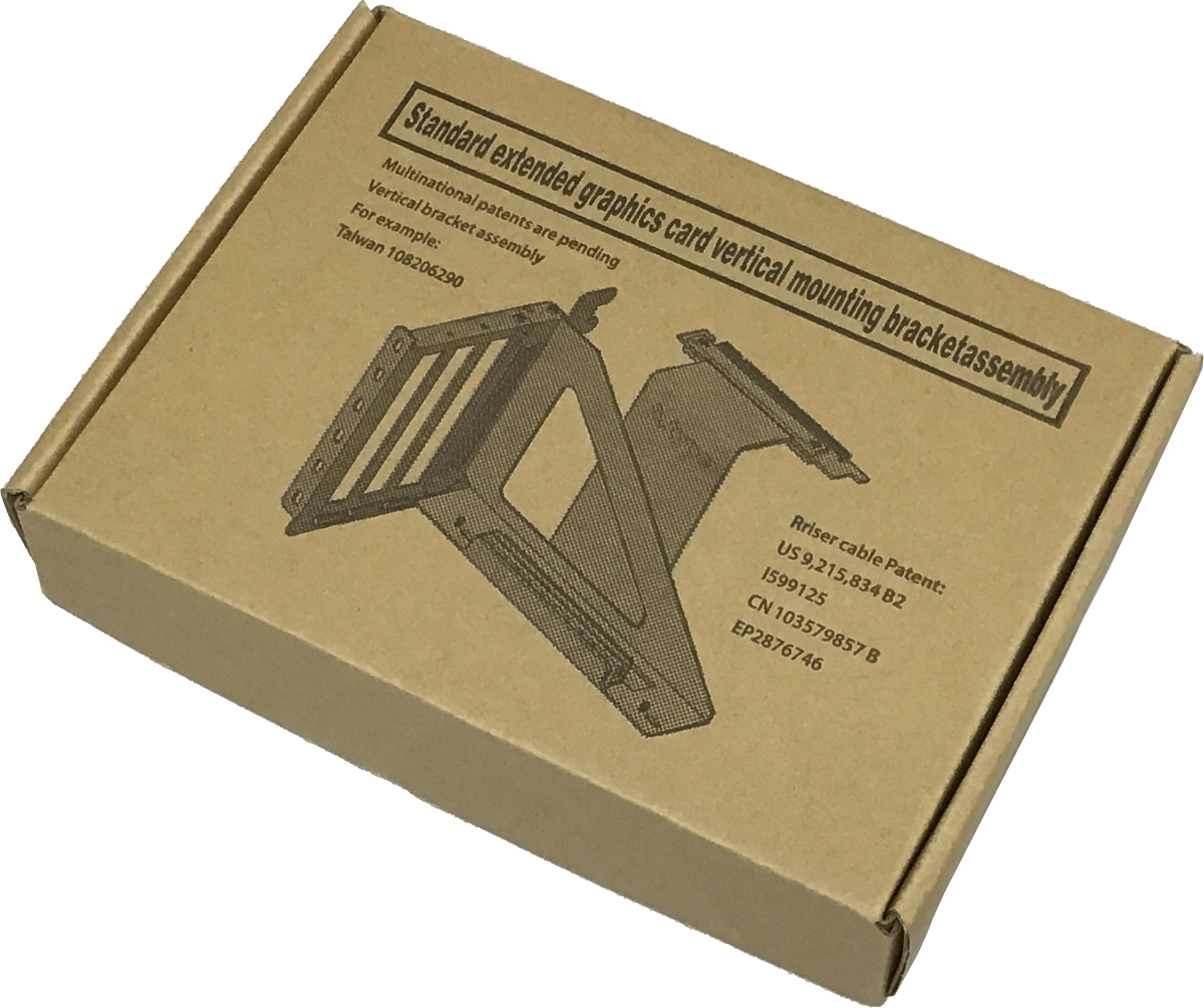 Standard Vertical Graphics Card Holder Kit with PCIE GEN3 riser cable ...