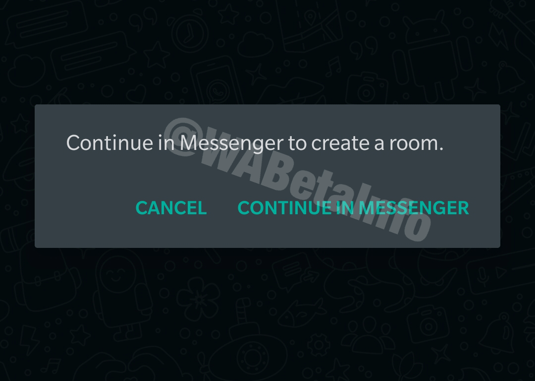 Integratie Facebook Messenger Rooms is te zien in nieuwe WhatsApp-bèta ...