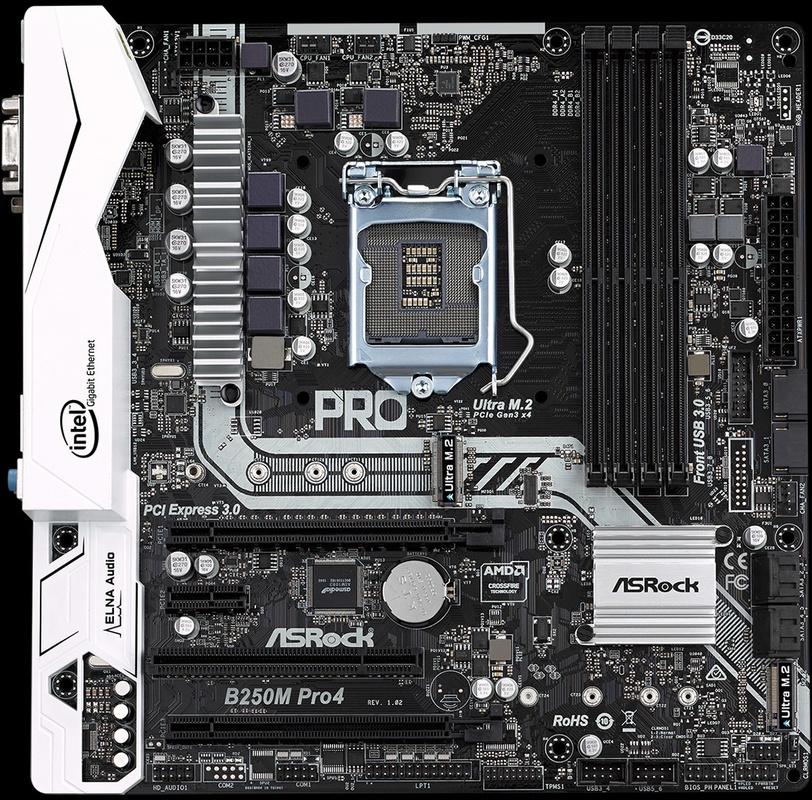 Specificaties van ASRock B250M Pro4 - Tweakers