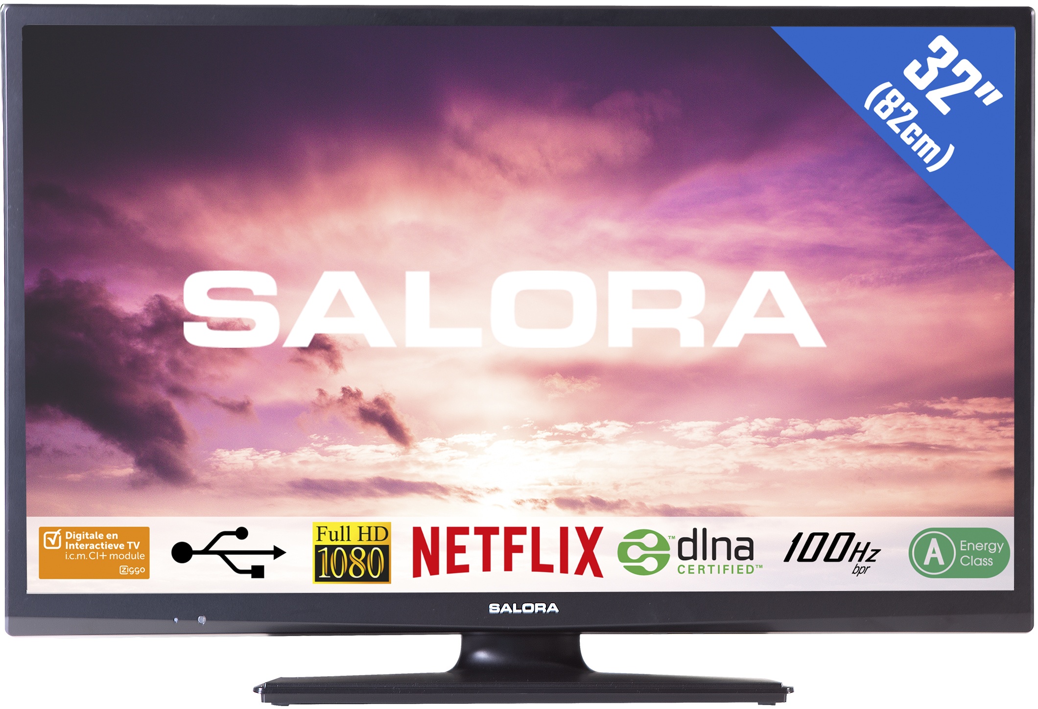 Specificaties van Salora 32LED9202FCS Zwart - Tweakers