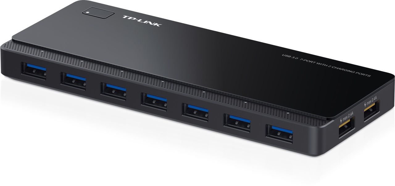 TP-Link USB 3.0 Hub met 7 aansluitingen en 2 oplaadaansluitingen UH720 ...