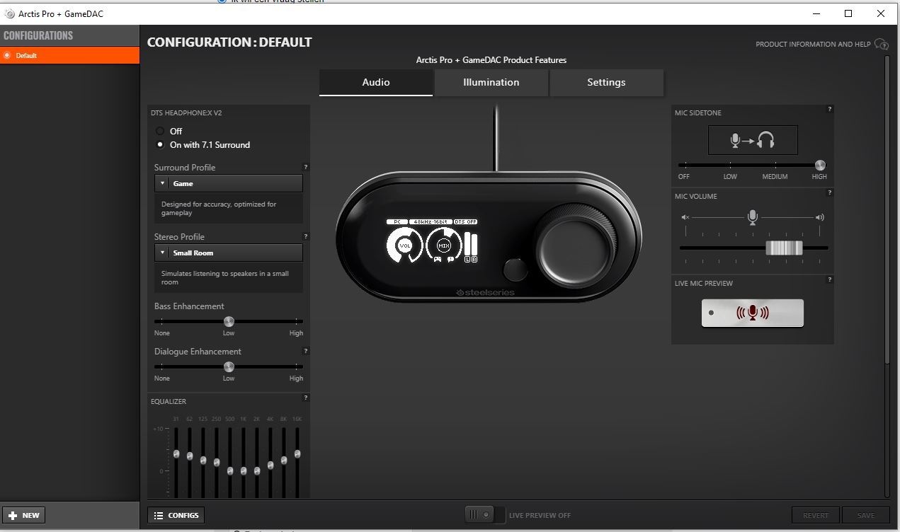 Geluidsinstellingen voor Steelseries Arctis Pro + GameDAC - Audio en ...