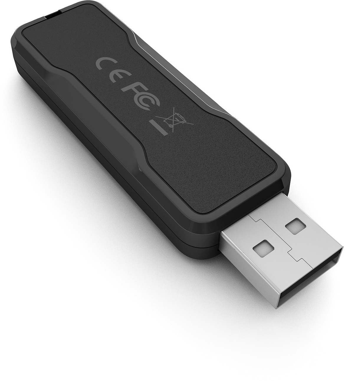 V7 USB 2.0 Flash Drive with Retractable USB connector 64GB Zwart ...