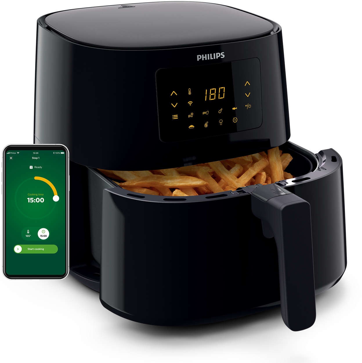 Specificaties van Philips Rapid Air-technologie, 1,2 kg, 6,2 l, zwart ...