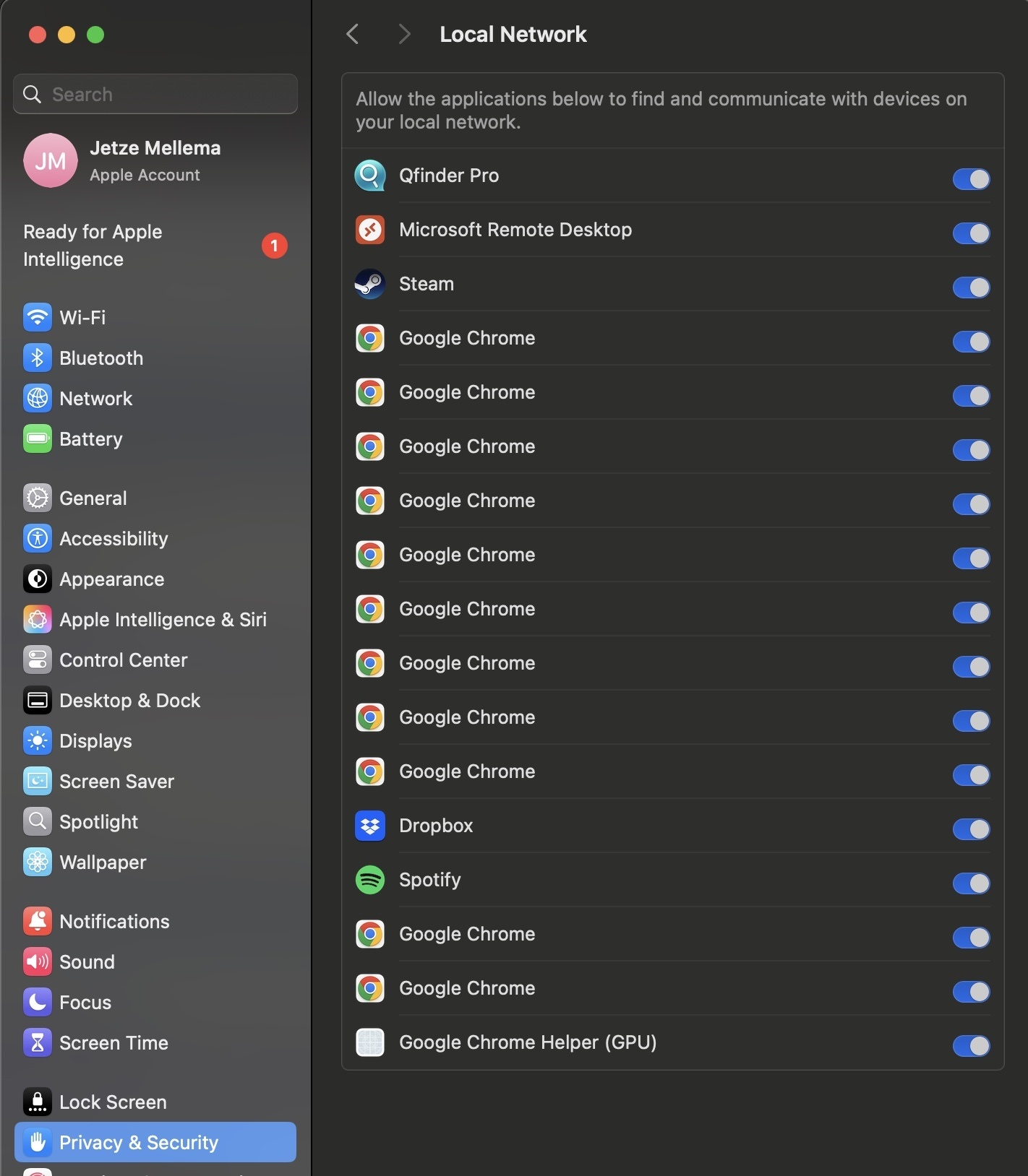 Chrome en issue met local network access op Sequoia - Macs en software ...