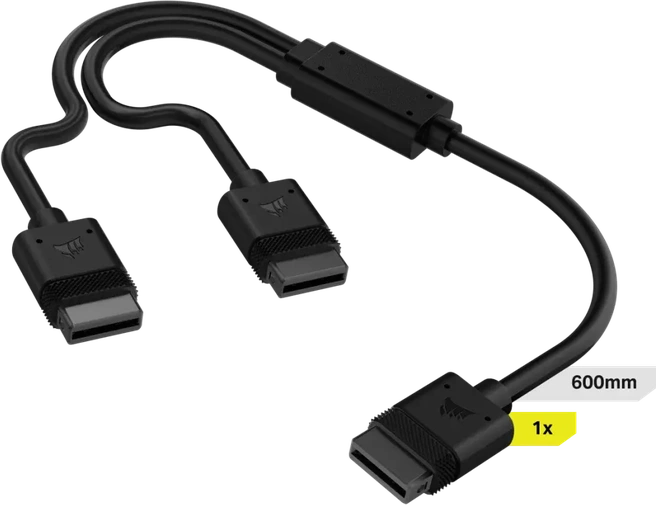 Specificaties van Corsair iCUE LINK Cable 1x Y-Splitter 600mm Zwart ...