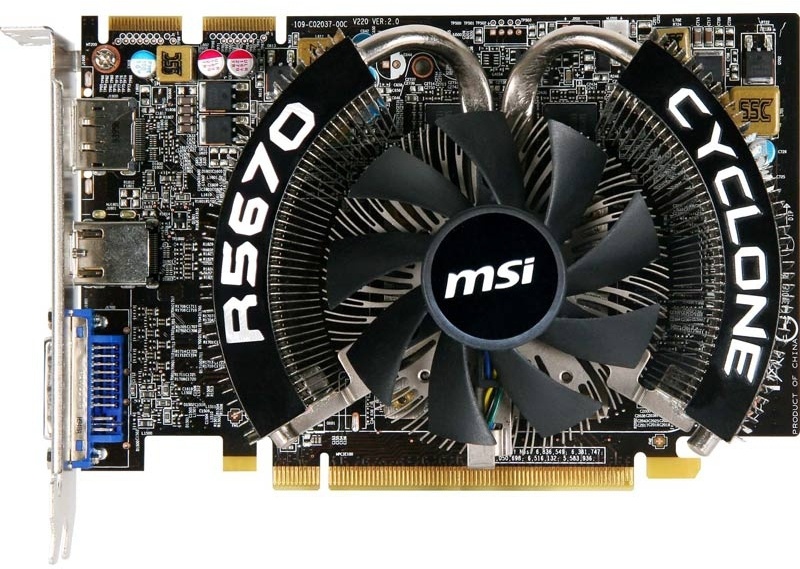 MSI R5670 Cyclone 1G - Kenmerken - Tweakers