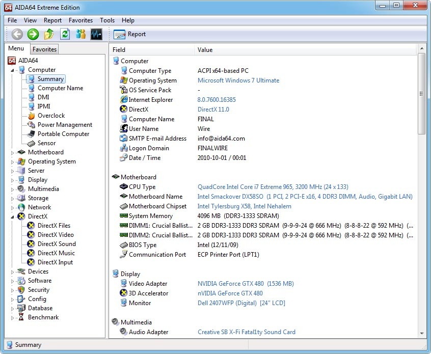AIDA64 - Kenmerken - Tweakers