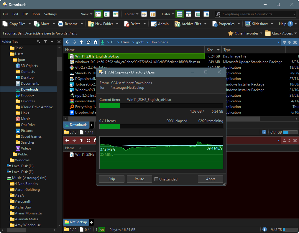 Software-update: Directory Opus 13.13 - Computer - Downloads - Tweakers