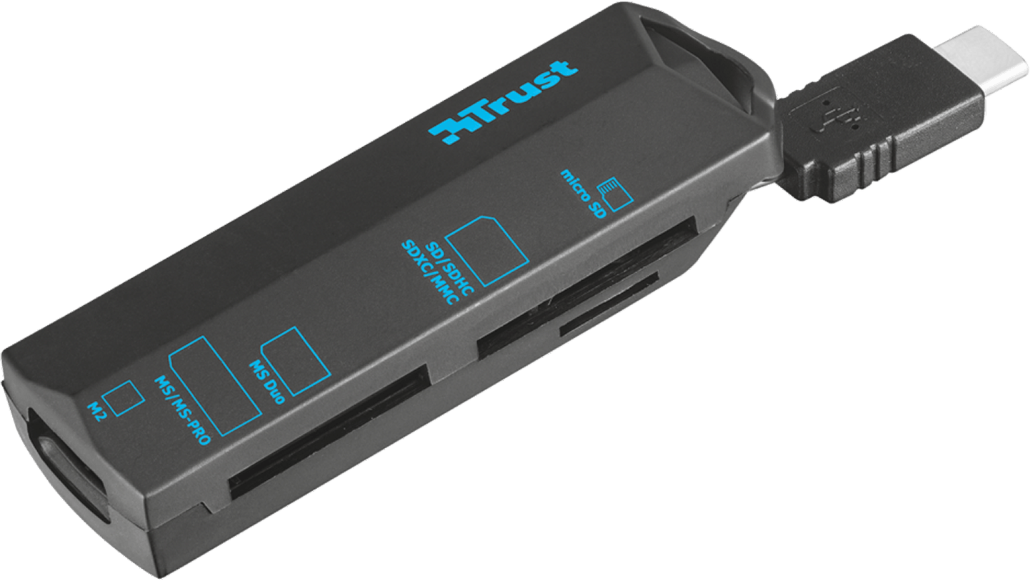 Trust USB Type-C Card Reader: beste prijs - Tweakers