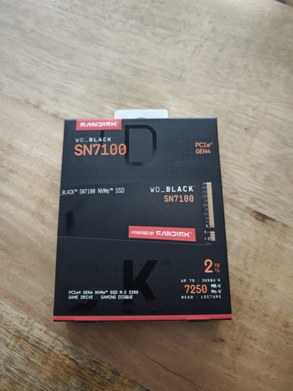 WD_Black SN7100 2TB aangeboden - Vraag & Aanbod - Tweakers