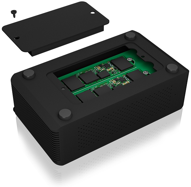 Specificaties van Icy Box External Thunderbolt 3 enclosure for 2x M.2 NVMe SSD with passive ...