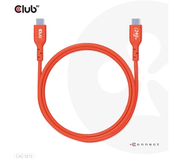 Club 3D USB2 Type-C Bi-Directional Cable, Data 480Mb,PD 240W(48V/5A ...